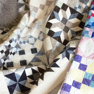 Quilt Kit~symphony~66" X 78" Batik Block Throw Quilt~neutral Colorway ...