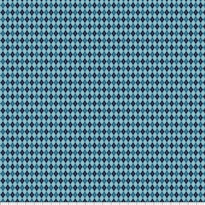 Northcott~hole in One~small Argyle~teal/navy~cotton Fabric by the Yard or Select Length 27119-66 ...
