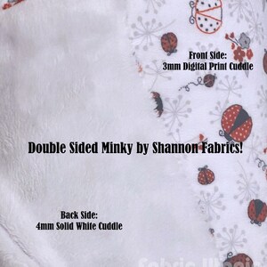 Shannon~cloud Cuddle~58/60" Lucky Ladybug Digital Cuddle~double Sided ...