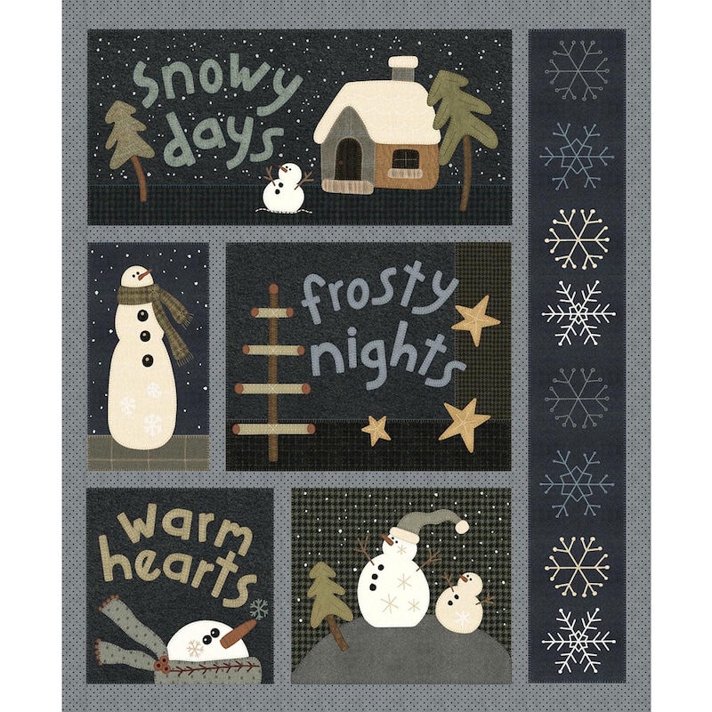 Snowman Panels 43 X 43 - Etsy