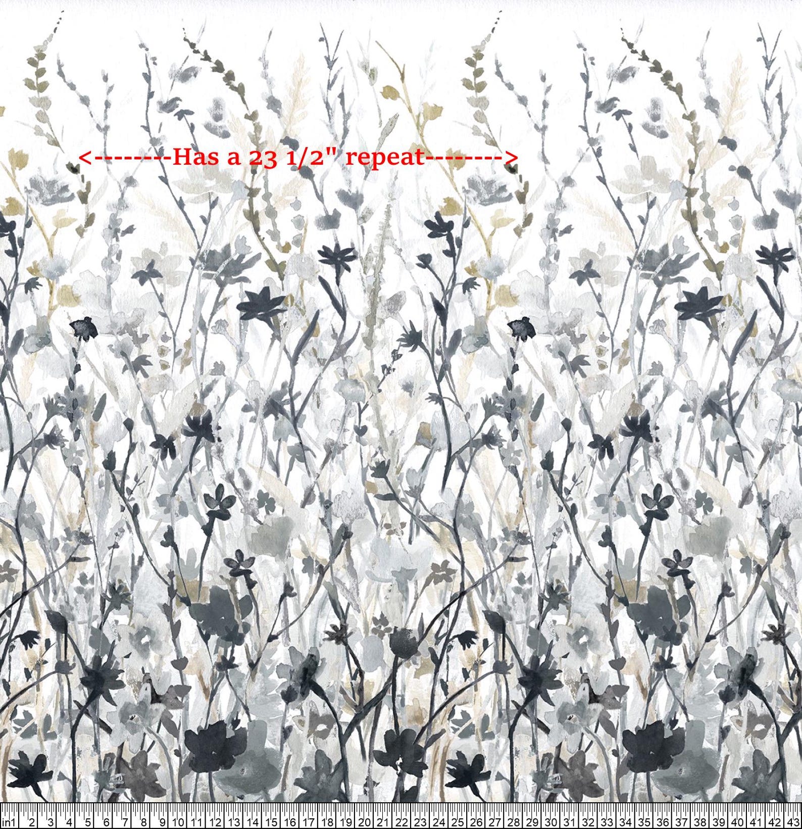 Studio E Hazy Shade of Winter Floral Ombre Pearl Cotton Fabric by the ...