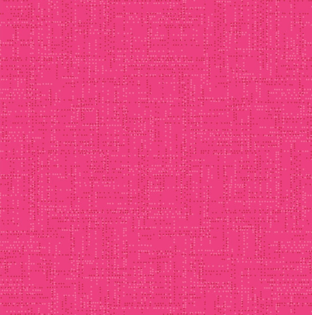 Eob~patrick Lose~dot Matrix~dotted Grids~azalea~cotton Fabric by the ...