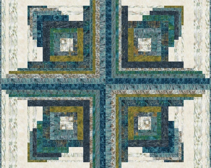 Quilt Kit~echo~72" X 72" Island Batik River Walk Batik Throw Quilt ...