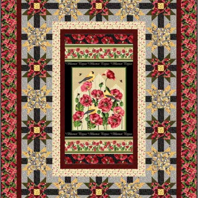 Poppy Quilt Pattern - Etsy