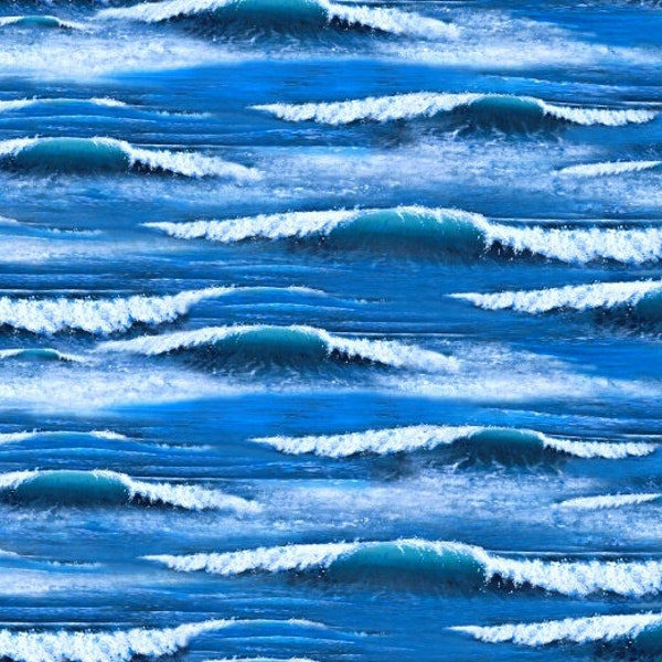 Waves Fabric - Etsy