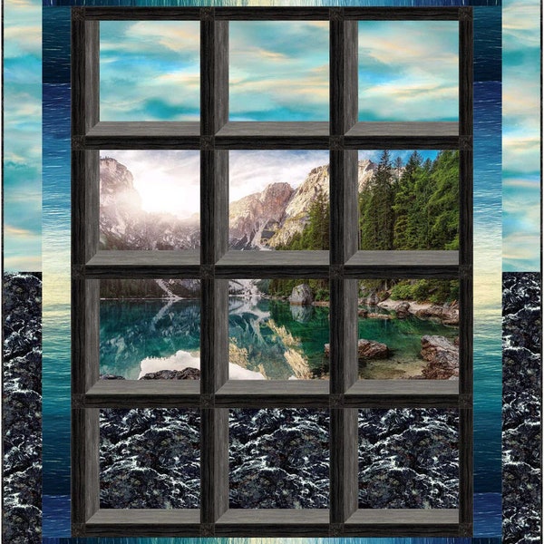 Mountain Quilt Panel - Etsy