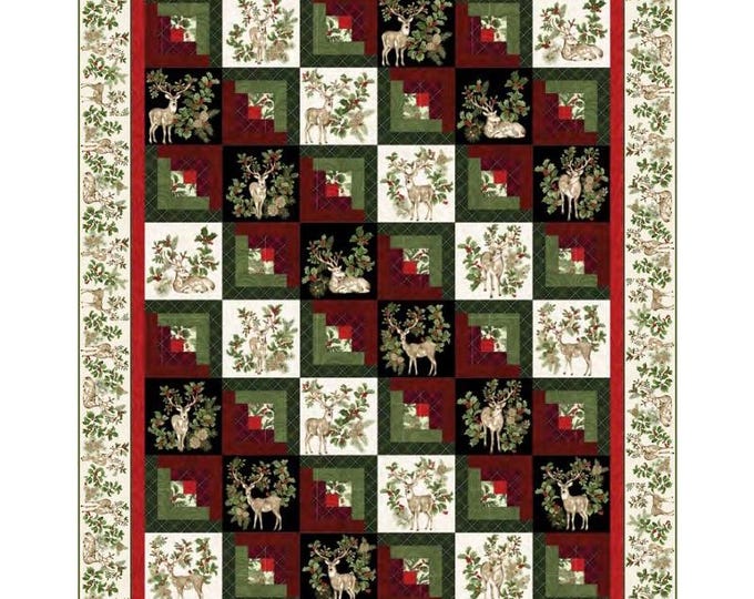 Quilt Kit~woodland Stroll~69" X 87" Winter in the Pines Throw/twin ...