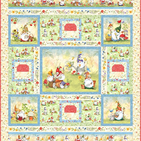 Gnome Fabric - Etsy