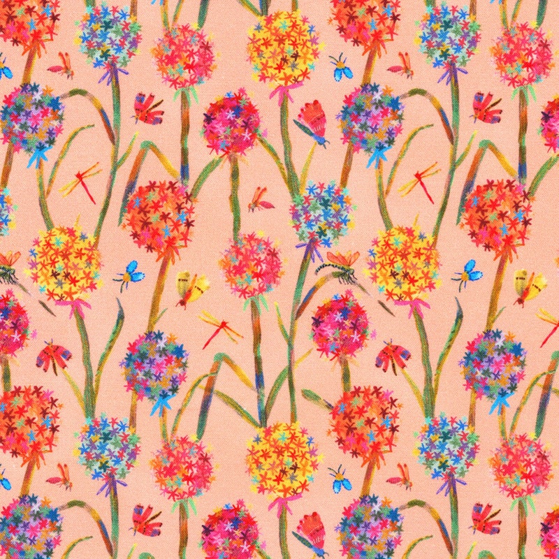 Bold Fun Floral Fabric - Etsy