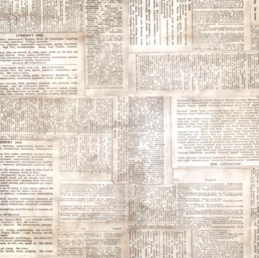 Free Spirit~eclectic Elements by Tim Holtz~108" Dictionary Wide Backing ...