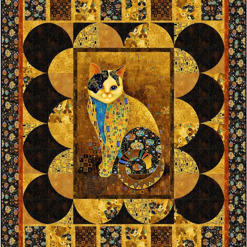 Cat Quilt Panel - Etsy