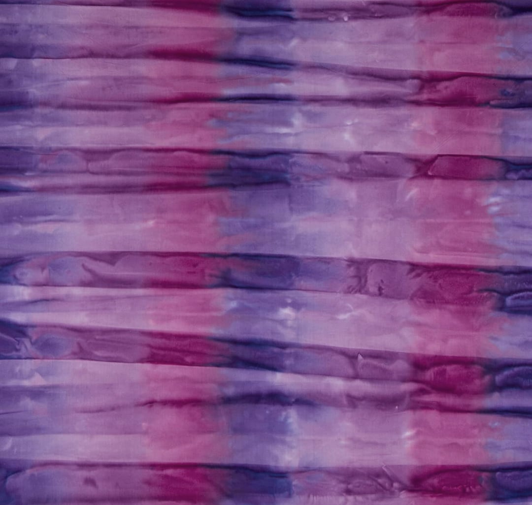 EOB Anthology Aurora Batik Striations Purple Haze Cotton Batik Fabric ...
