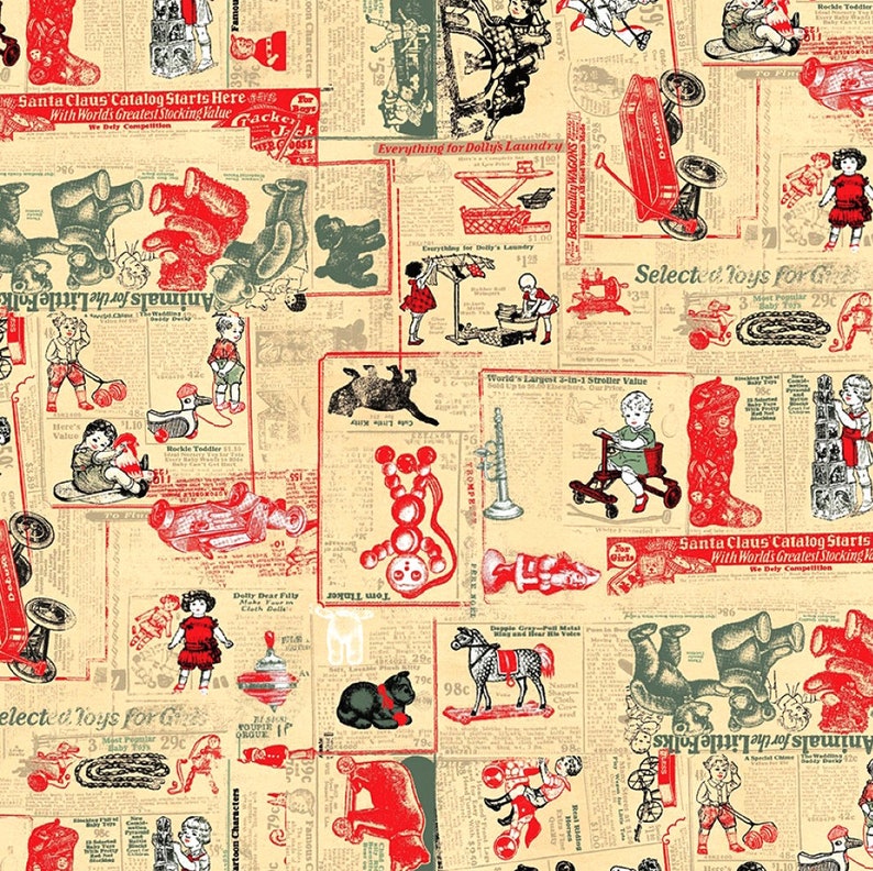 Quilt Kit~vintage Whisper From Santa~63" X 75" Vintage Santa Panel ...