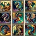 Quilt Kit~multi Window Quilt~64.5" X 76.5" Dragon Fyre Block Throw ...