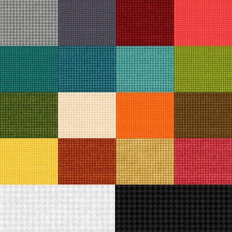 Henry Glass Houndstooth Basics Small Houndstooth Tangerine Cotton ...