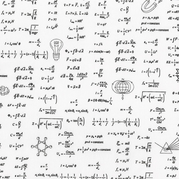 Math Fabric - Etsy