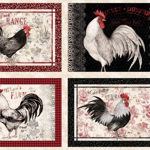 Quilt Kit~proud Rooster~41" X 41" Rooster Block Table Topper Quilt (includes Fabric for Top of ...