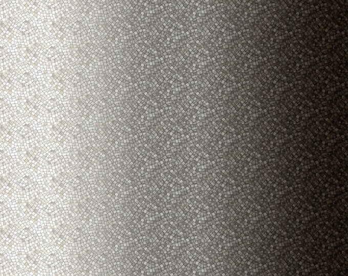 Eob~northcott~magnolia~mosaic Ombre~digital~black/gray~cotton Fabric by ...