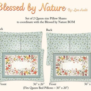 Quilt Kit~blessed by Nature~99" X 109" English Garden Floral Queen Size ...