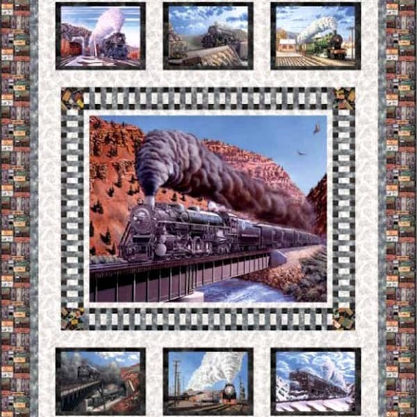 Train Quilt - Etsy