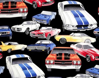 Cars Fabric | Etsy