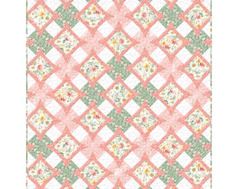 Quilt Kit~lockwood Manor~60" X 72" Neutral Floral Twin Size Quilt ...