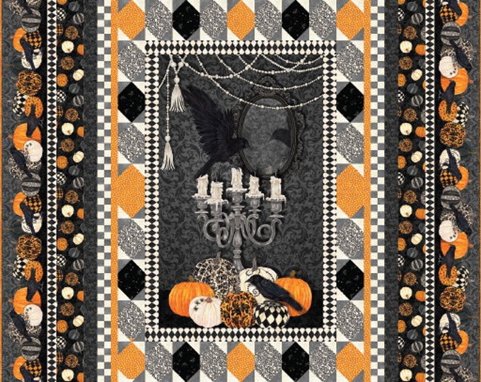 Quilt Kitnight of the Ravens70 X 90 Candelabra Panel Quilt includes ...