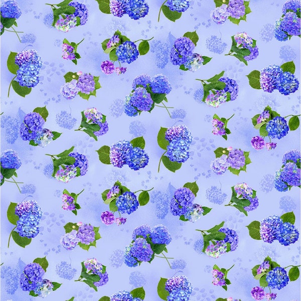 Hydrangea Fabric - Etsy