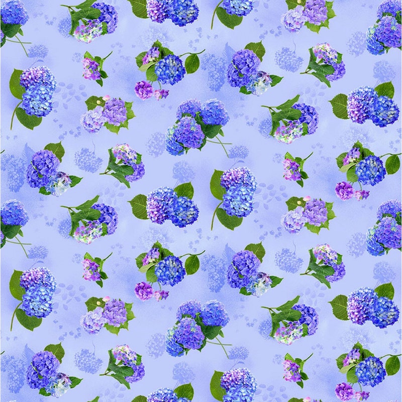 Hydrangea Fabric - Etsy