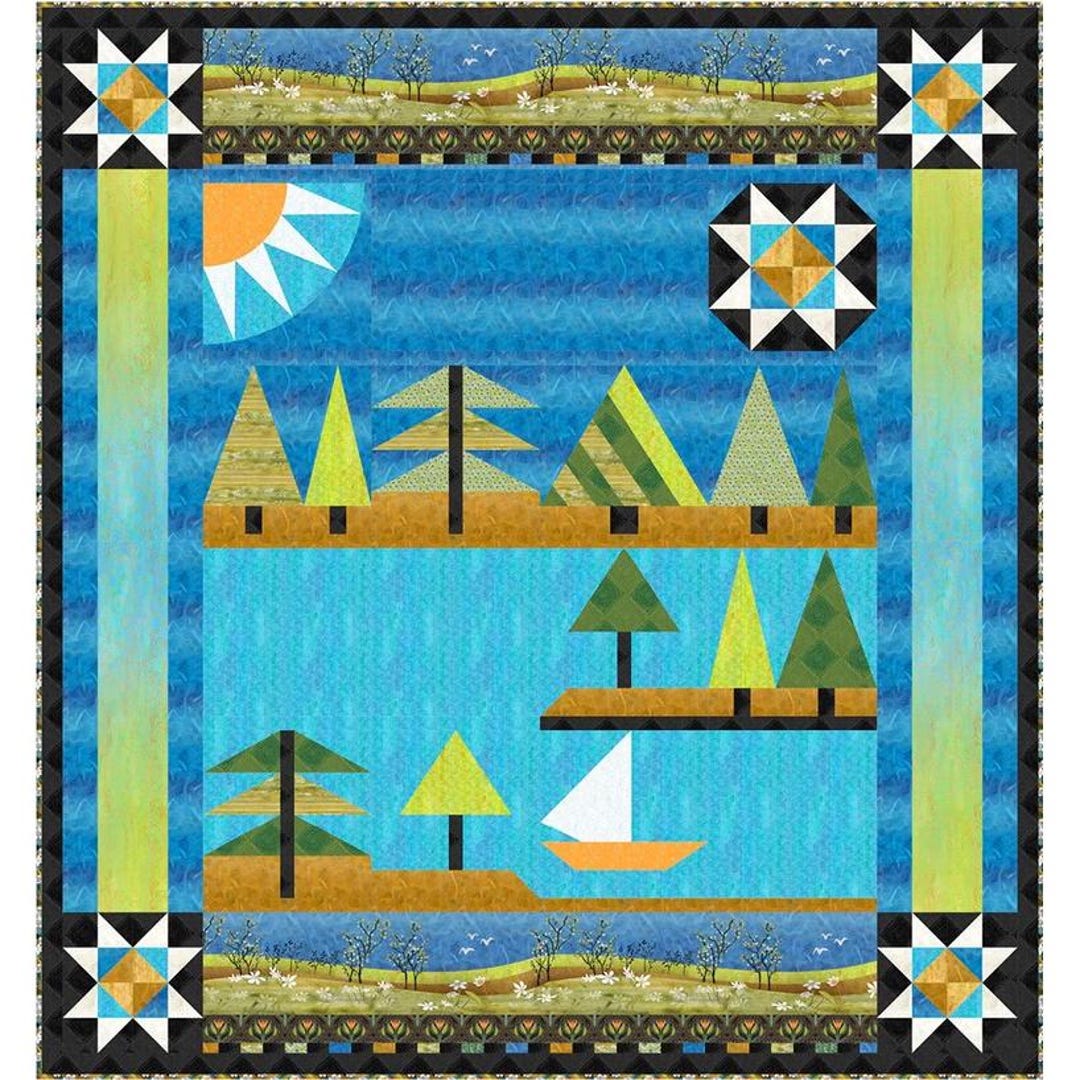Quilt Kit~at the Lake Quilt~71" X 76" Spring in the Northwoods Quilt ...
