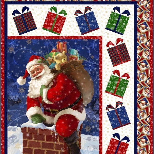 Santa Quilt Pattern - Etsy