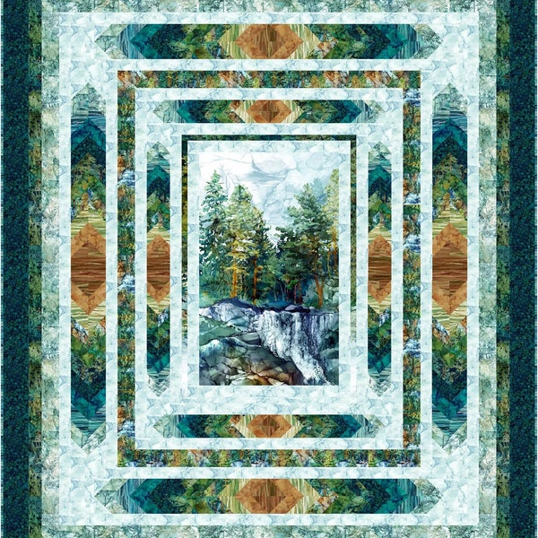 Mountain Quilt Panel - Etsy