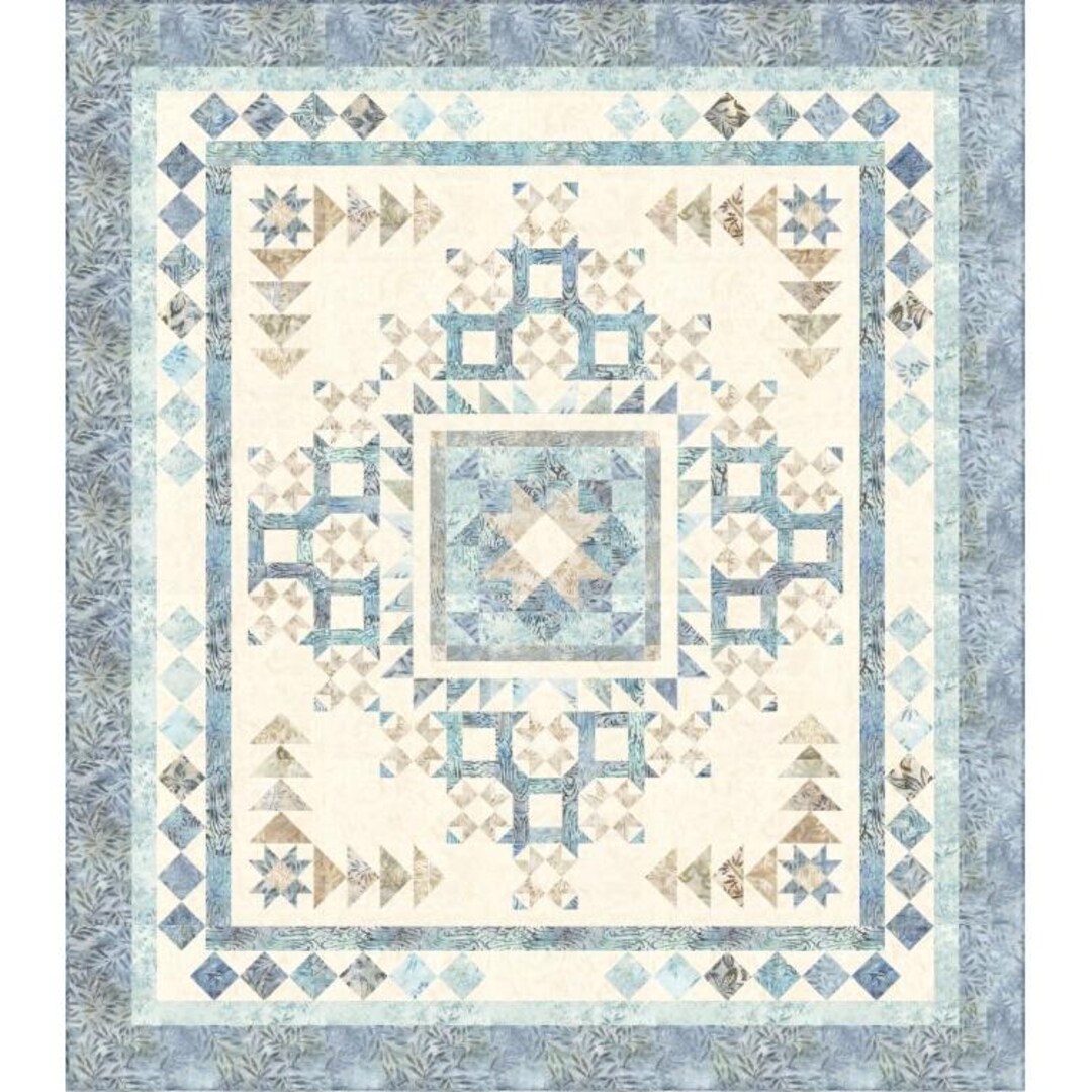 Quilt Kit~ocean Sunrise~58" X 66" Morning Mist Batik Throw Quilt ...