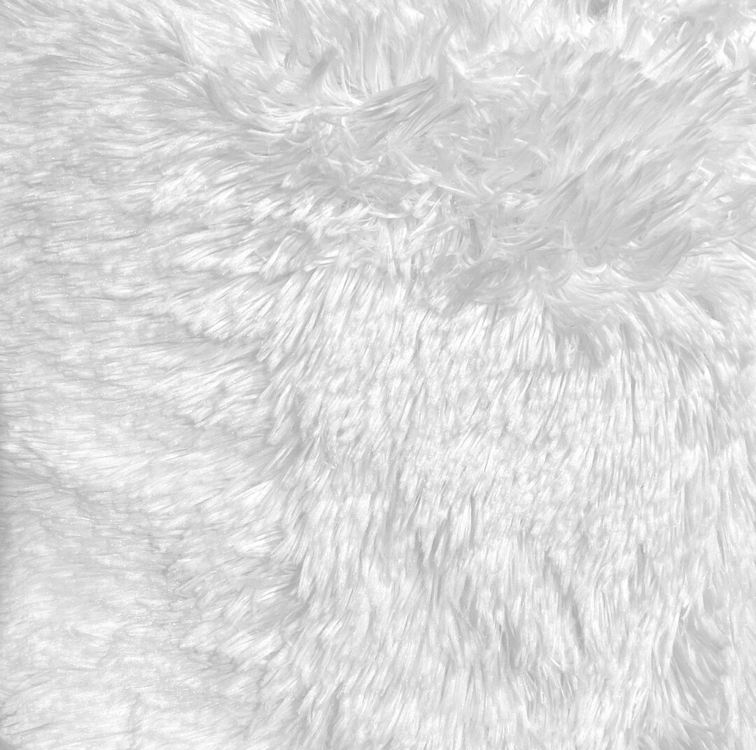Shannonluxe Cuddle®58/60 Shaggy Minky30mm Pilewhite W/ Sparklepolyester ...