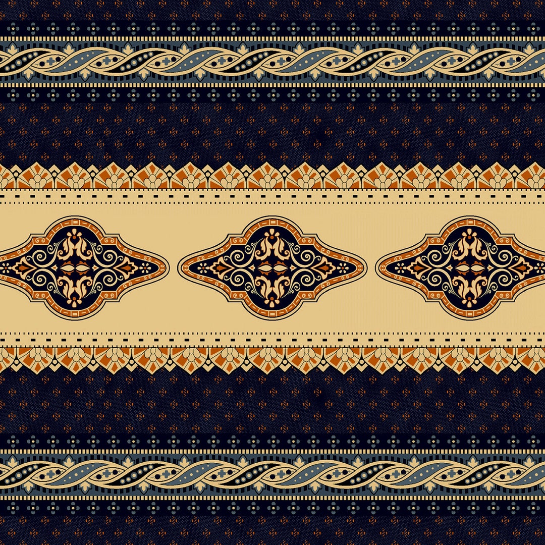 Eob~marcus Fabrics~indigo & Cheddar~classic Stripe~navy~cotton Fabric ...