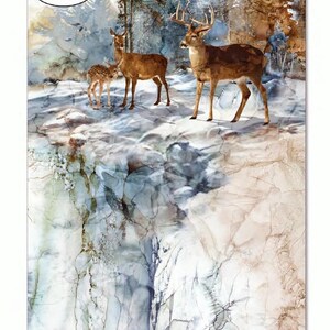 Eob~northcott Highland View Watercolor Texture 3 Digital Dark Brown ...