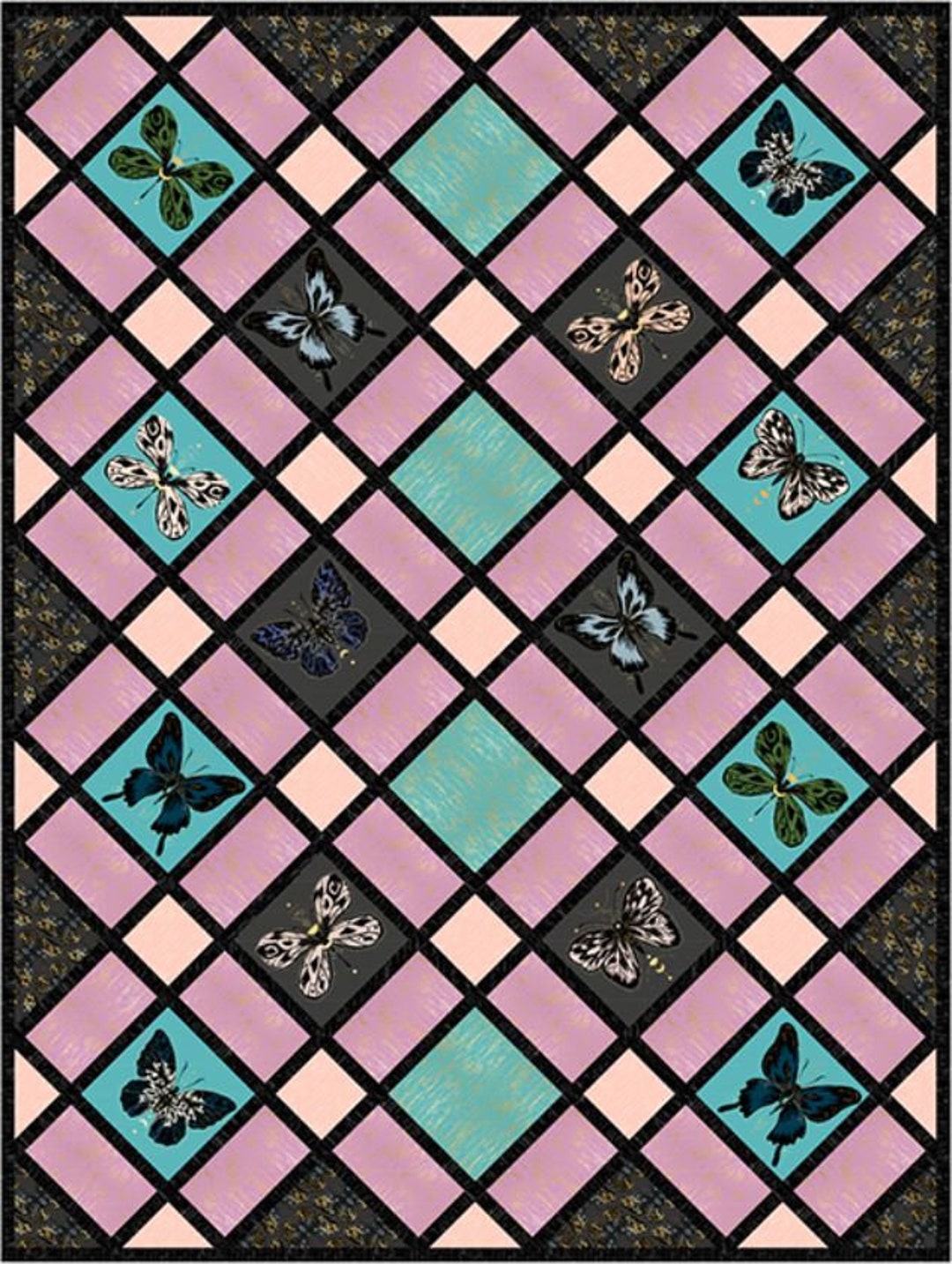 Quilt Kit~the Delilah Quilt Using Tiger Fly~64" X 85" Lap Quilt ...