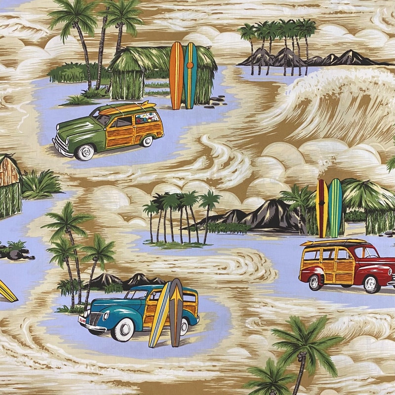 Surfing Fabric - Etsy