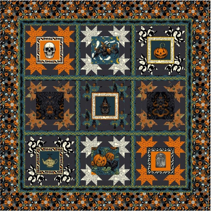 Halloween Quilt Kit - Etsy