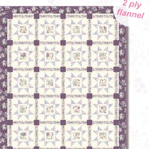 Henry Glass~twilight Garden Flannel~calico Floral~cream~printed Cotton ...