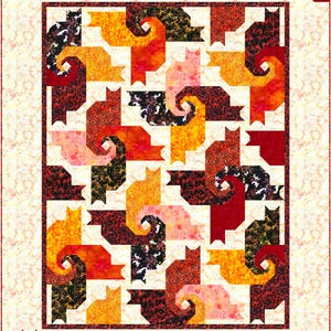 Banyan Batiks~spooky~cats and Dots~mai Tai~cotton Batik Fabric by the ...