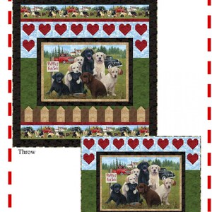 Quilt Kit~love a Panel~64.5" X 50.5" Puppies for Sale Panel Wall Quilt ...