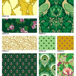 Figo~wild Abandon~whimsy by Heather Bailey~cream~cotton Fabric by the Yard or Select Length ...