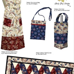 EOB - Quilting Treasures - Liberty Glory Freedom - Flag Toss - Digital ...