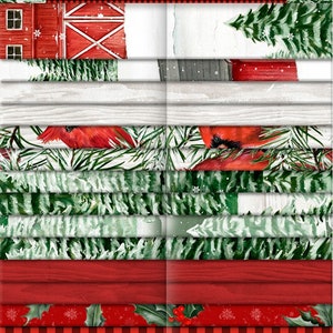 Quilt Kit~in Addition~54" X 60"~country Cardinals Throw Quilt (includes ...