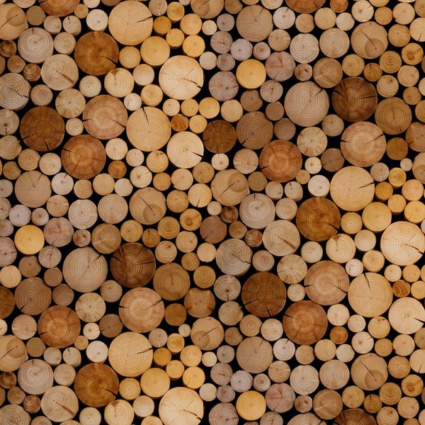 Wood Log Fabric - Etsy