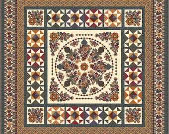 Quilt Kit~fractured Gold~47" X 68" Wings of Gold With Metallic Panel ...