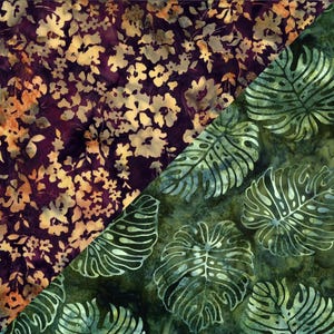 Quilt Kit~bonaventure~60" X 60" Forest Floor Batik Throw Quilt (includes Pattern & Fabric for ...