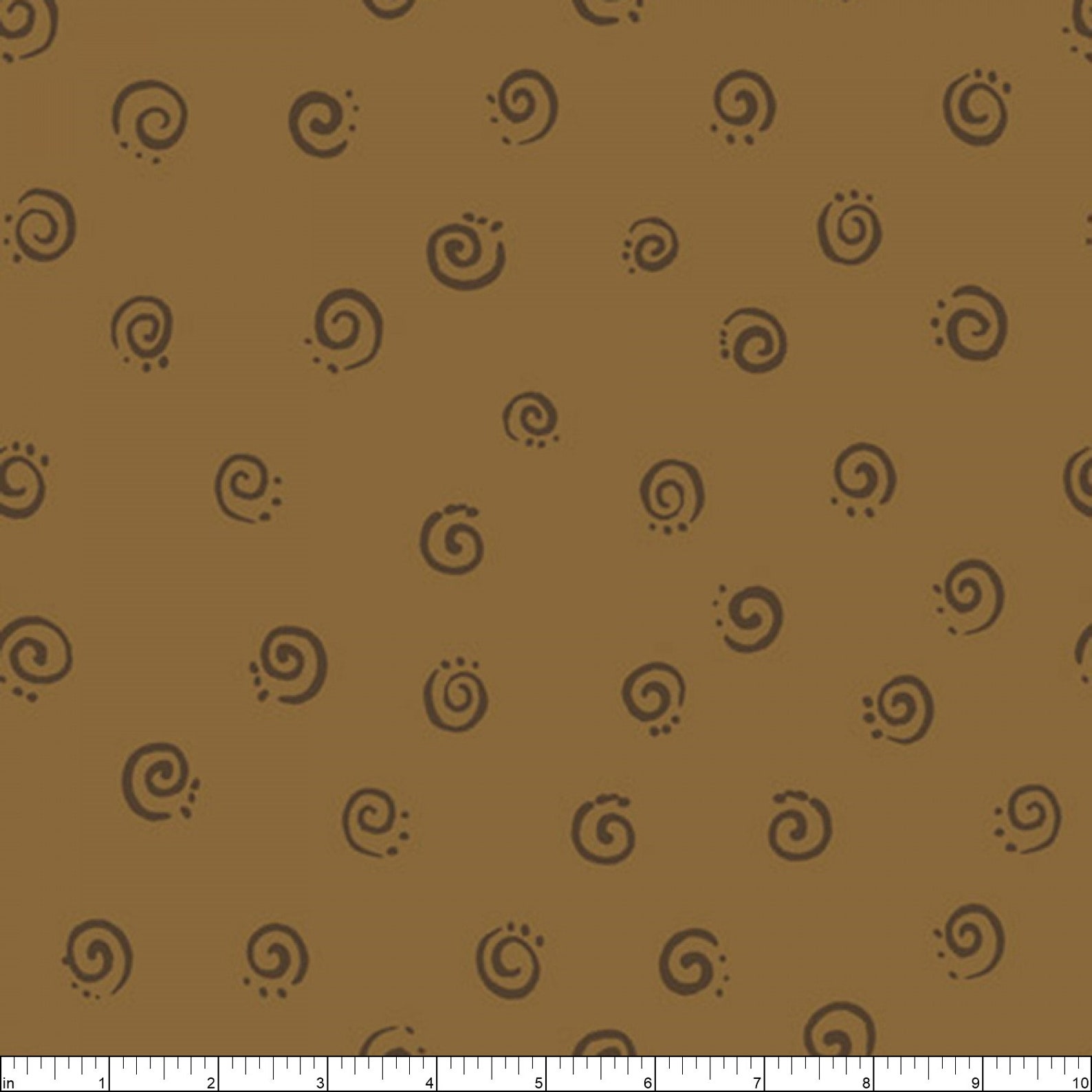 Susybee Lyon the Lion Spirals Brown Cotton Fabric by the Yard or Select ...
