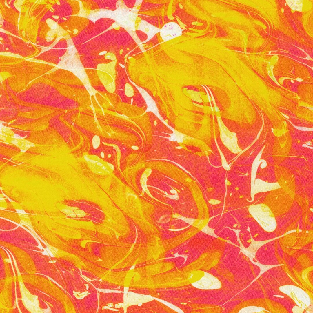 Wishwell by Robert Kaufman Color Wheel Marble Flame Cotton Fabric by ...